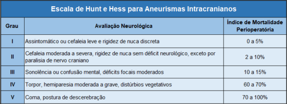 Classificação de Hunt & Hess e Escala de Fisher - Protocolos da UTI do ...